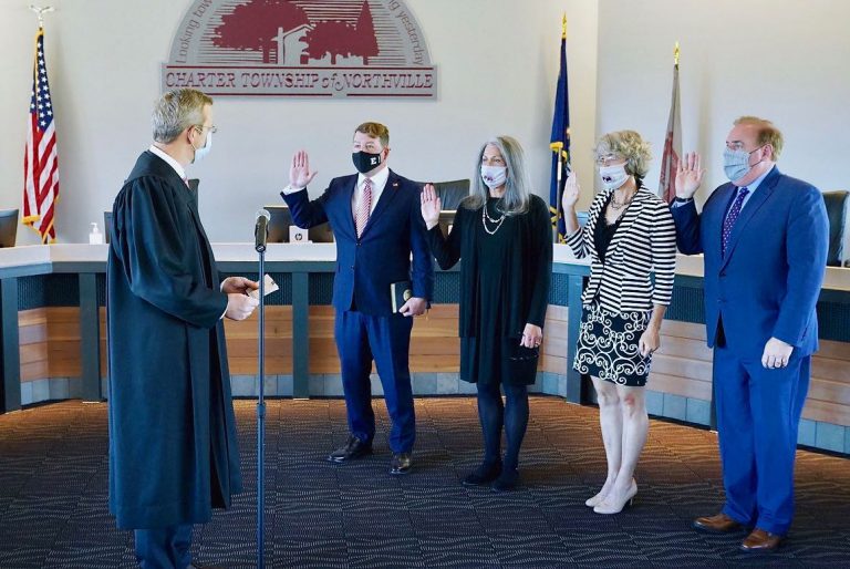 Township board members take oaths of office - Plymouth Voice